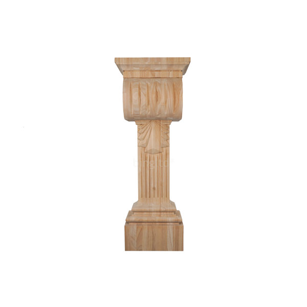 Ophelia & Co. 35" Roman Inspired Ionic Style Mantel Fireplace Leg Corbel | Wayfair